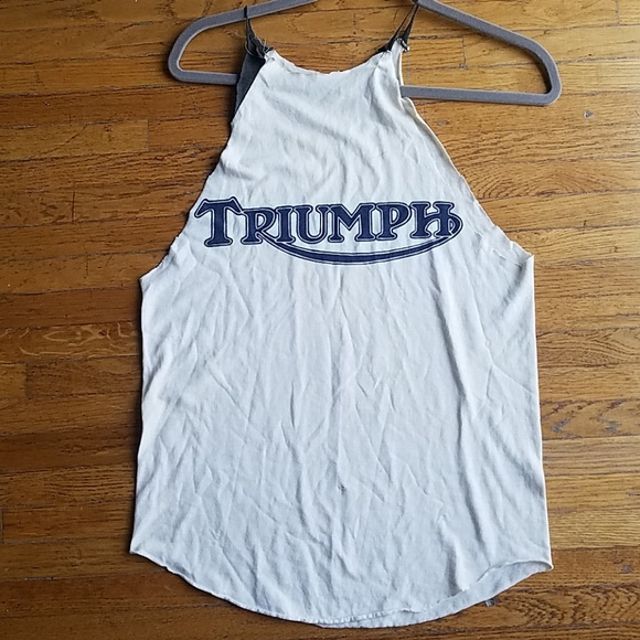 Triumph | Tops | Vintage Extremely Distressed Triumph Tank | Poshmark